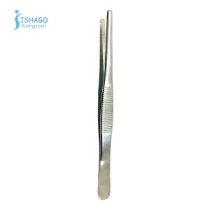 Stainless Steel Thumb Forceps Dressing Forceps Serrated Surgical ...