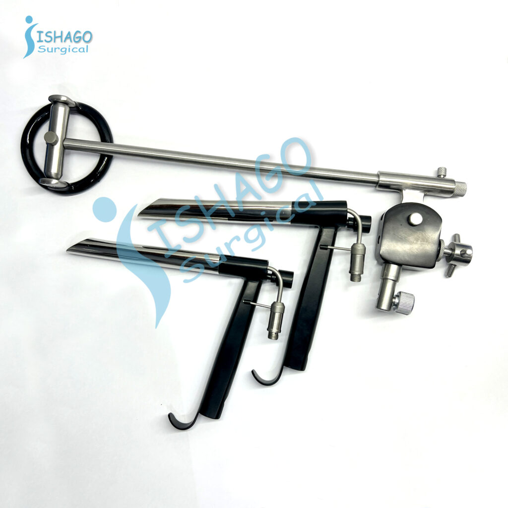 ENT Optical Fiber Self Retaining Direct Laryngoscopes with Chest Rod ...