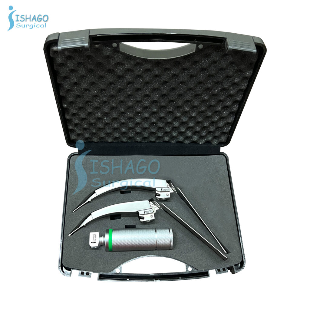 Mega Light McCoy Flexible Integrated Fiber Optic Adult Laryngoscope Set ...