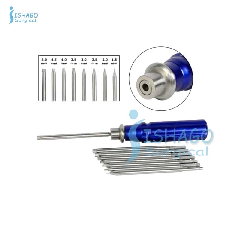 Torque Orthopedic Screw Driver Set of 8 pcs – ISHAGO SURGICAL